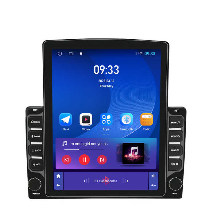 9.7" Vertical Style Tesla Screen - Universal Android Radio