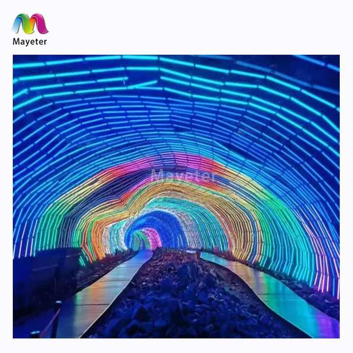 Immersive Tunnel 3D Video Mapping Projection System