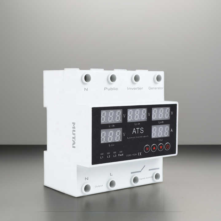 MUTAI 63A 80A 100A 120A Adjustable ATS 3P 3 Pole 3 Phase Automatic ...