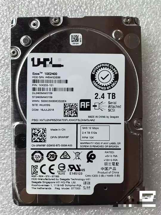 F9NWJ-2.4TB 10K SAS 2.5\" 12Gb/s Internal Metal HDD for DELL Servers ...