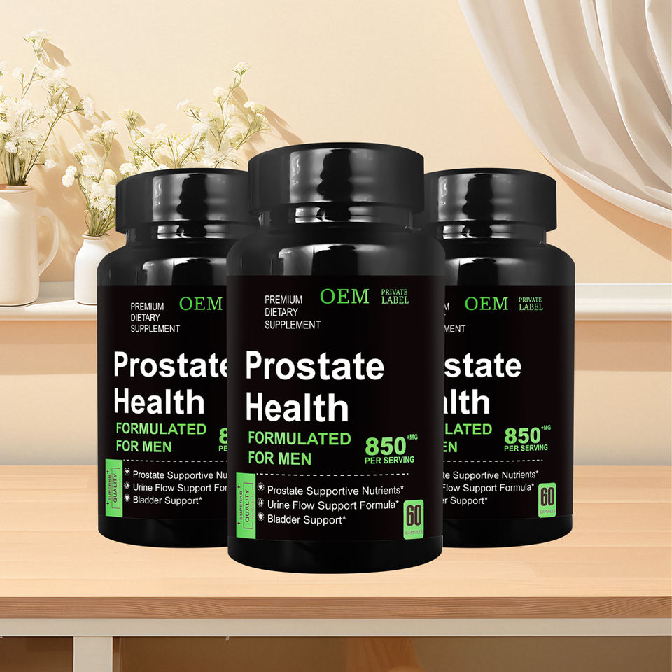 OEM/ODM Premium Prostate Health Supplement for Men 850mg Per Serving 60 ...