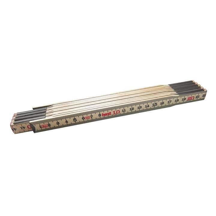 Wood Folding Ruler - 1M, 2M, 3M Lengths in Beech & Birch with mm/Inch ...