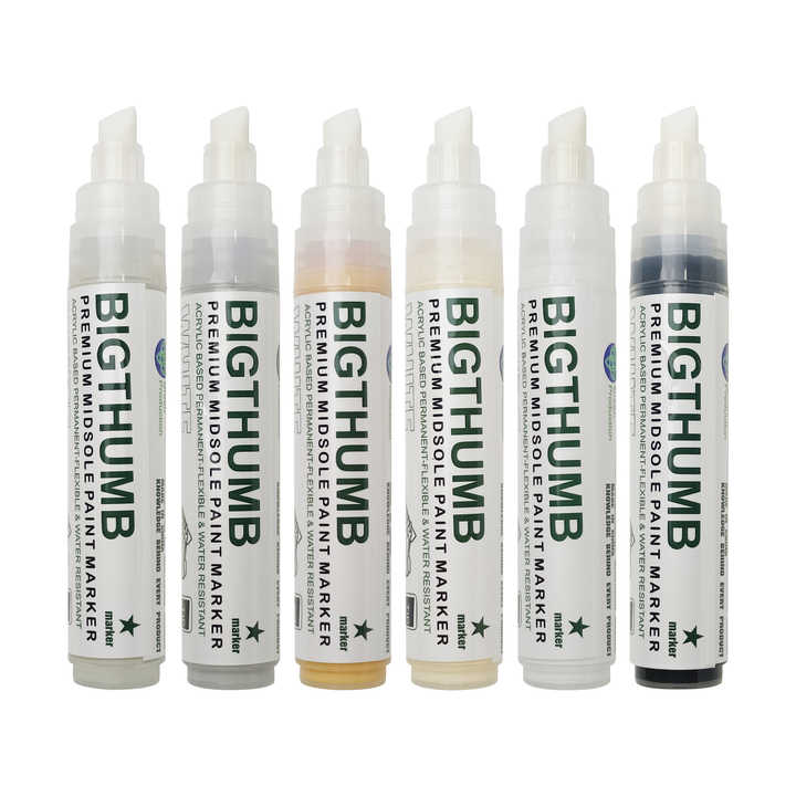10mm Sneaker Marker Pen - Premium White and Black Acrylic