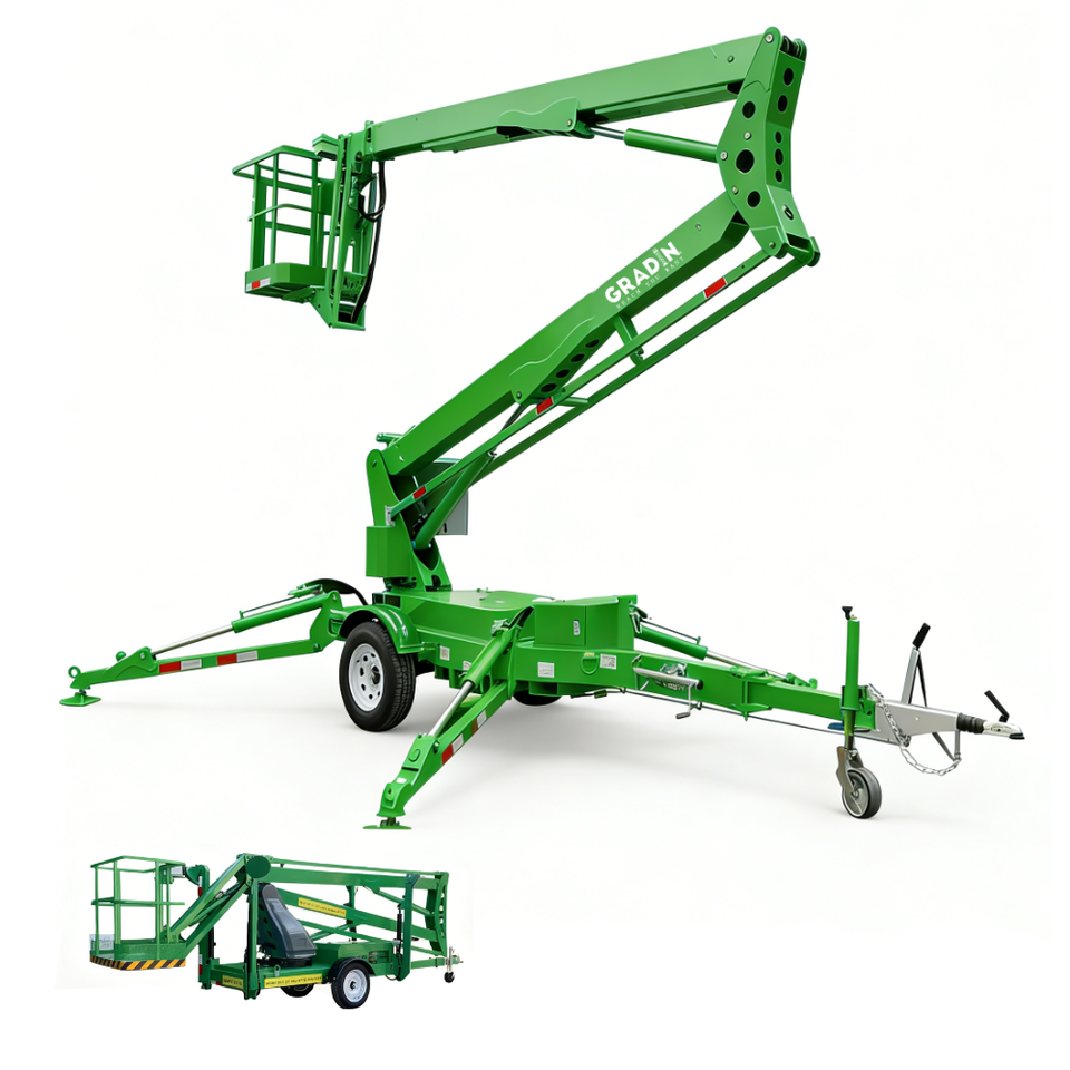 Tow Behind Lift Cherry Picker Boom Lifts Spider Boom Lift with CE ISO ...