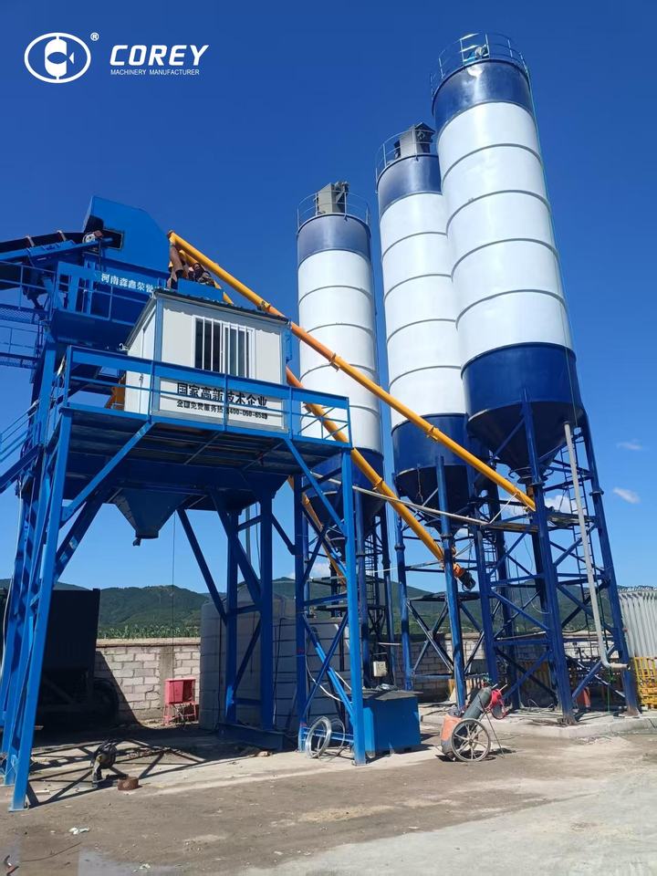 Stationery Factory Customized Concrete Batching Plant with Precise ...