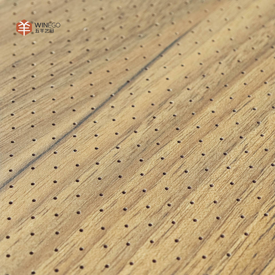 WINEGO HPL Fireproof Perforated Wall Acoustic Panels Art Deco Melamine ...