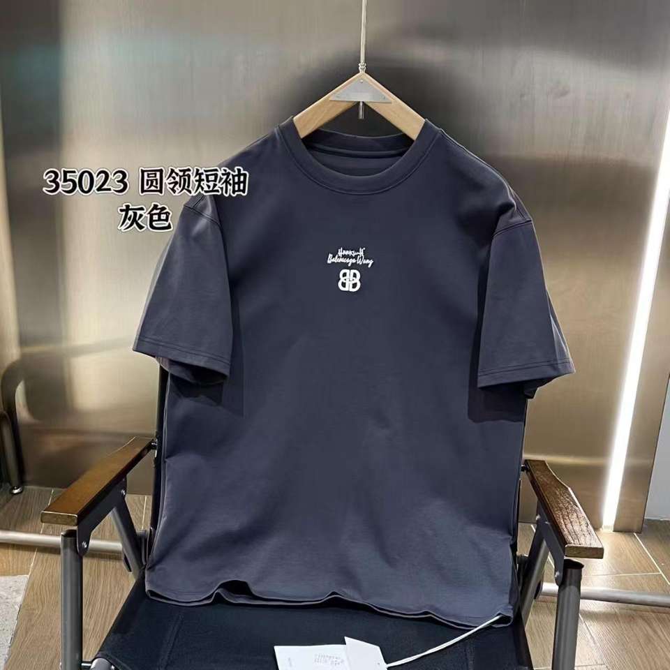 Symbol Letter Print Drop Shoulder Men's T-Shirt Front Back Matching ...