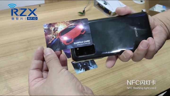LED Light Card - Luxury NFC Business Card with Personalized Print