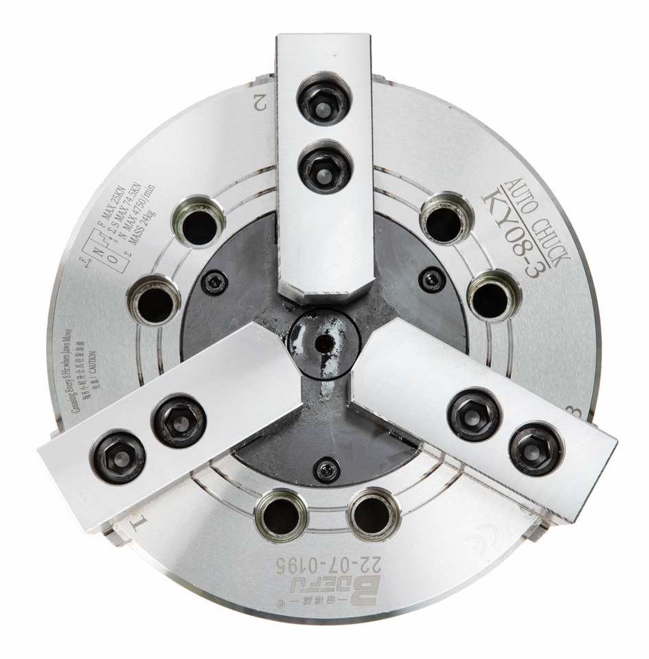 Solid Three-Jaw Hydraulic Chuck with Hardened Precision-Ground Sliding ...