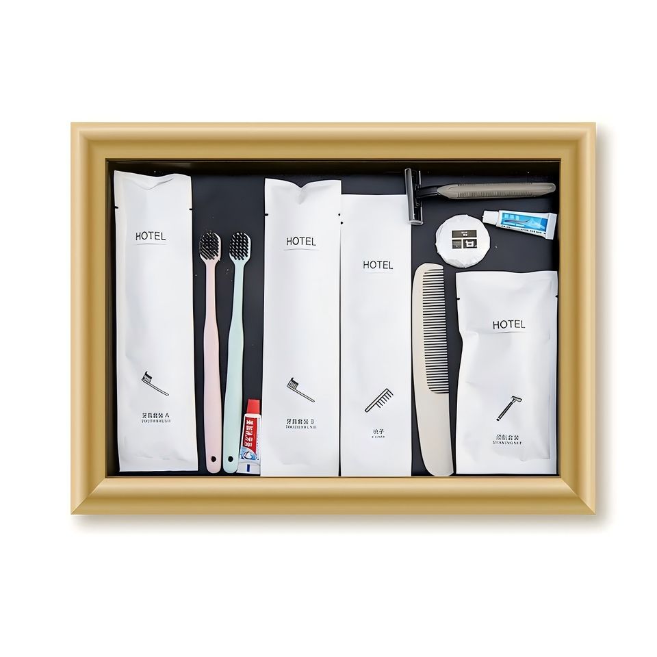Cheap Price Disposable Hotel Amenities Kit with Paper Sachet Packaging ...