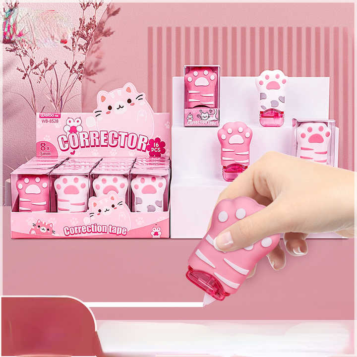 Cartoon Cute Cat Claw Correction Tape Creative PET Mini Student ...
