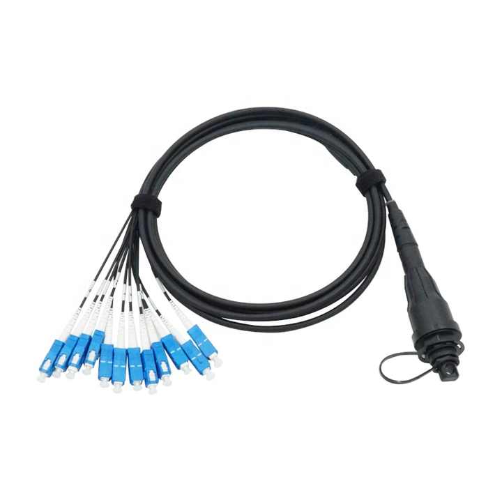 Outdoor cable assembly FTTA optical fiber 12 core odva MPO jumper ...