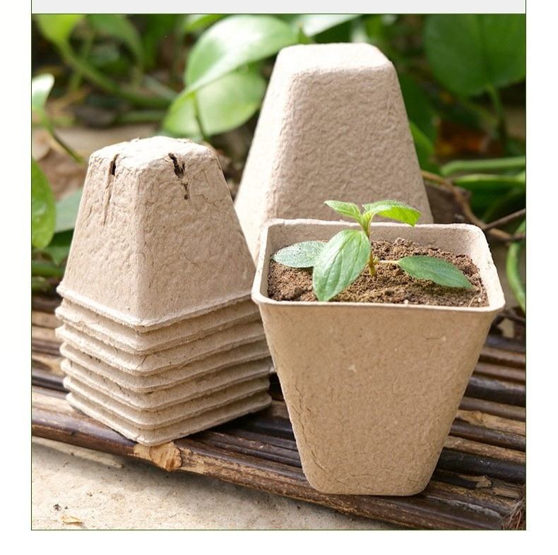 Biodegradable Pulp Seedling Tray Reusable Peat Basin for Garden Plants ...