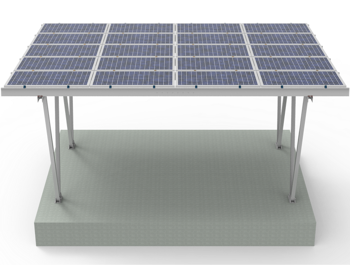 Easy Install 10kw Waterproof Pv Carport Residential Solar Mounting ...