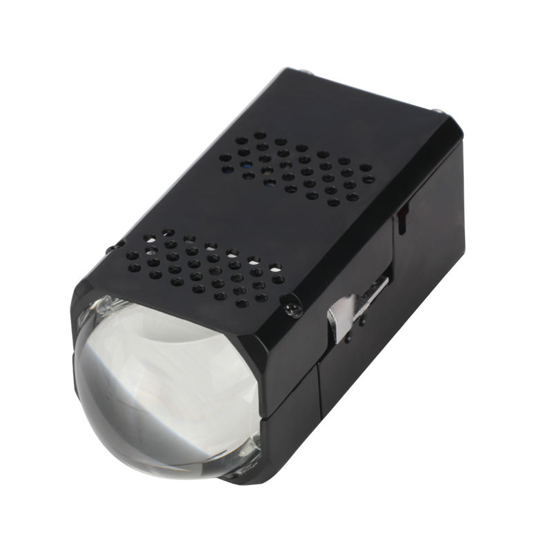 12V Bi LED Matrix Projector Lens Headlight Blue High Low Beam Car ...