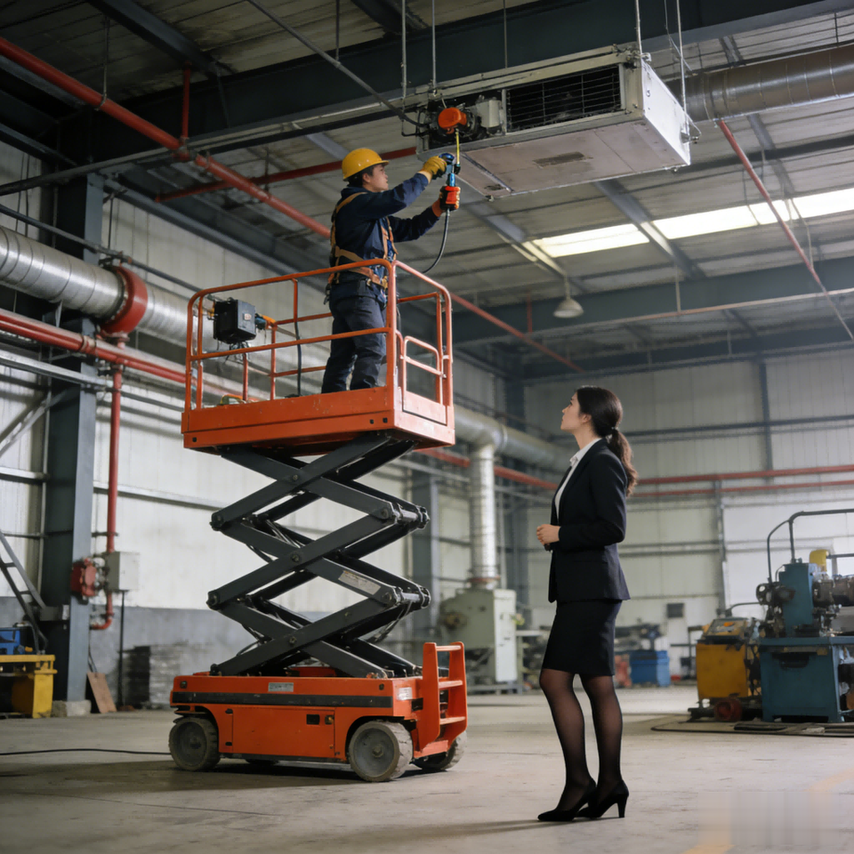 0.5 ton Electric Mobile Scissor Lift Tables 2m to 16m Aluminum Lifting ...