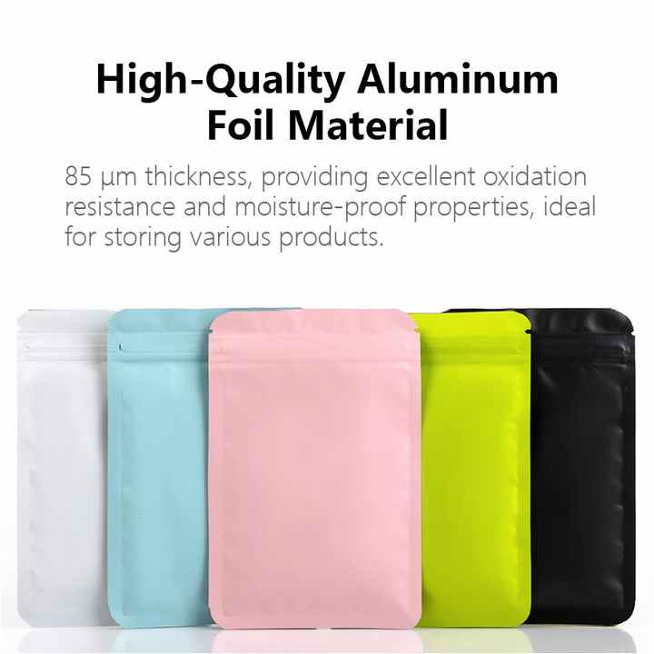 Customizable Resealable Aluminum Foil Pouches for Cosmetics