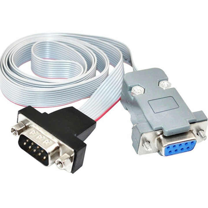 Coaxial D-Sub RS232 Serial Cable DB9 9Pin Male to IDC 10Pin Female ...