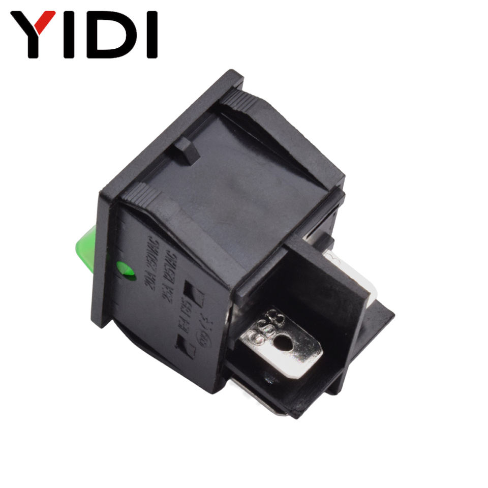 12V 24V 220V LED Light Illuminated Electric Push Button Rocker Switch ...