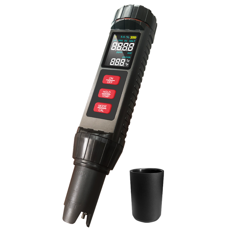 Water Analysis Portable pH Meter Digital LCD Display 0.1pH Accuracy OEM ...