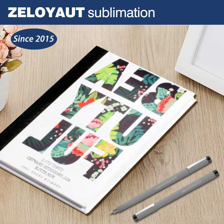 ZELOYAUT Premium Sublimation Blanks A5 White Notebook with Hard Cover ...