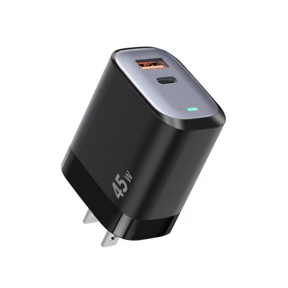 Wholesale Black 45W PD Power Adapter Fast Charging Type C USB-C Phone ...