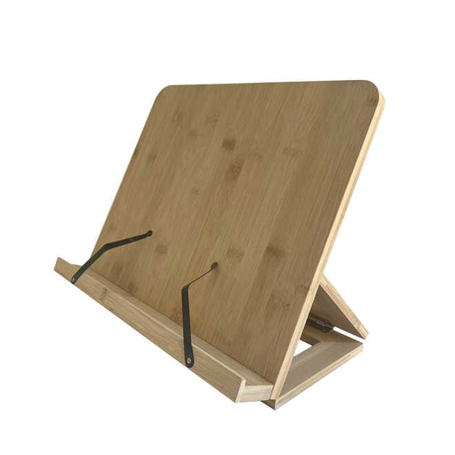 Bamboo Foldable Reading Book Stand - Adjustable & Stylish