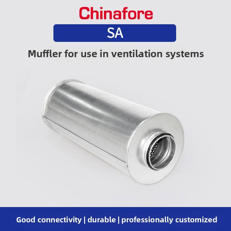 Spiral Silencer Duct Fire Resistant High Temperature Resistant Noise ...