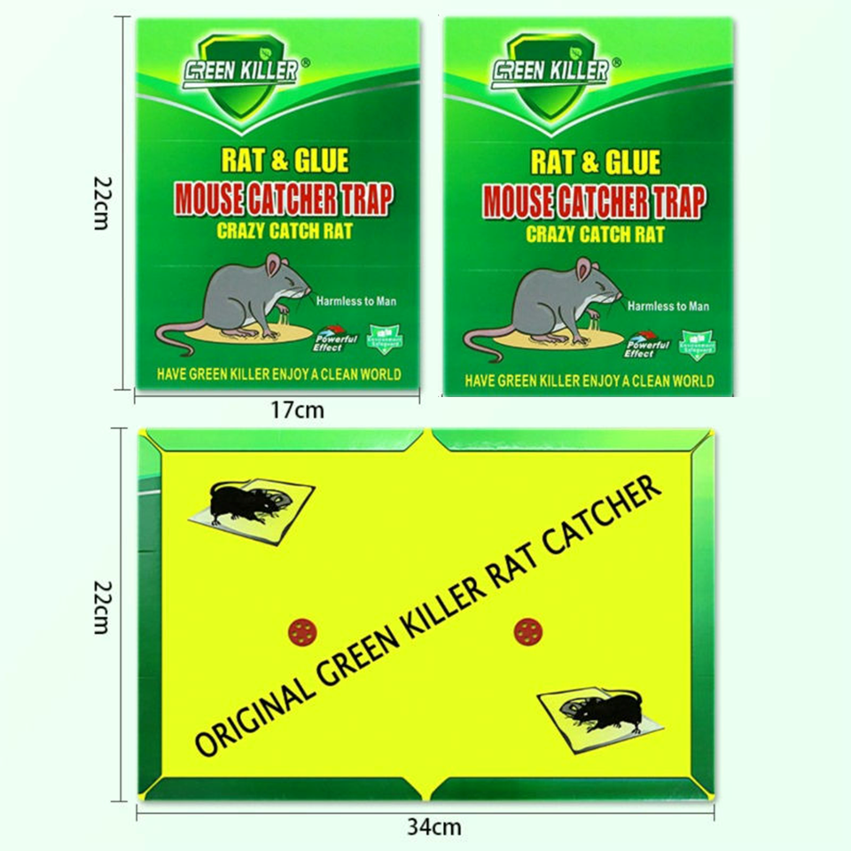 Industrial Strength Extra Large Rat Sticky Trap 100Pcs/Carton with 30g ...