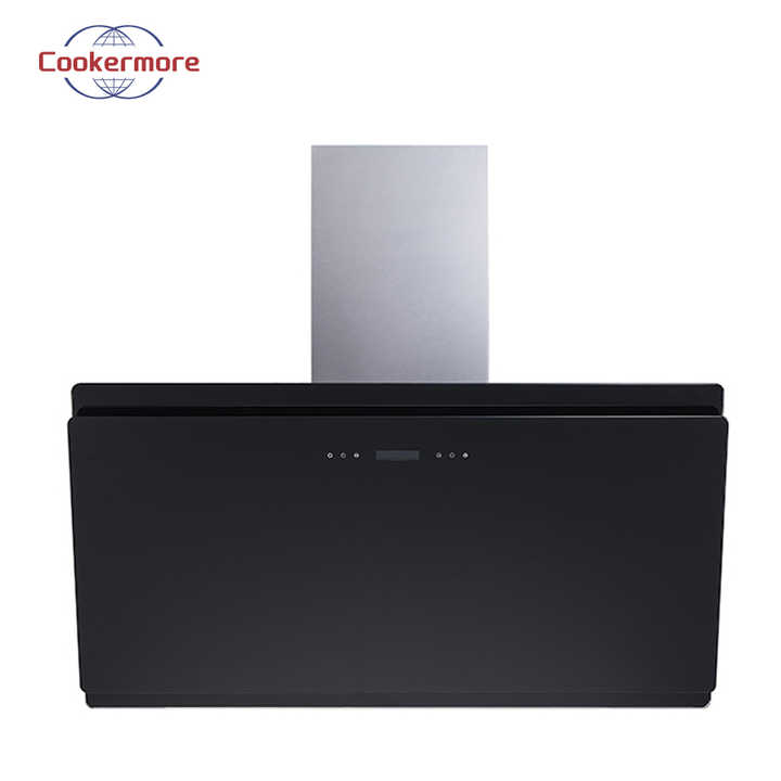Stainless Steel Kitchen Exhaust Wall Mounted Slant Hood Touch Control ...