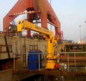 Hydraulic Floating Crane Barge - 4 Ton Marine Vessel