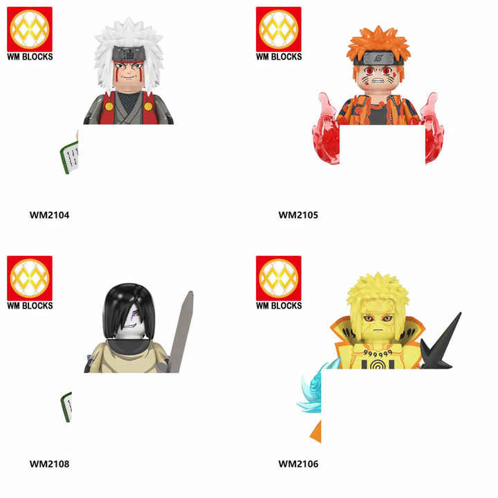 24-Pack Naru Anime Building Blocks Mini 3D Action Figures Kids ...