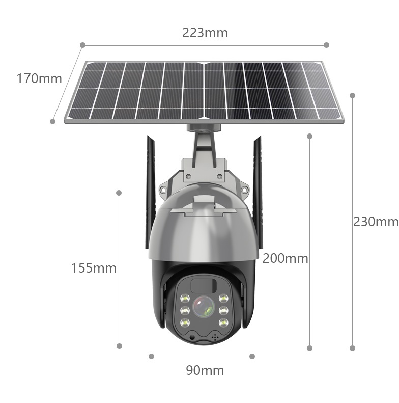 工厂直销 4g室外监控摄像头 4G太阳能球机 4G solar dome camera-阿里巴巴