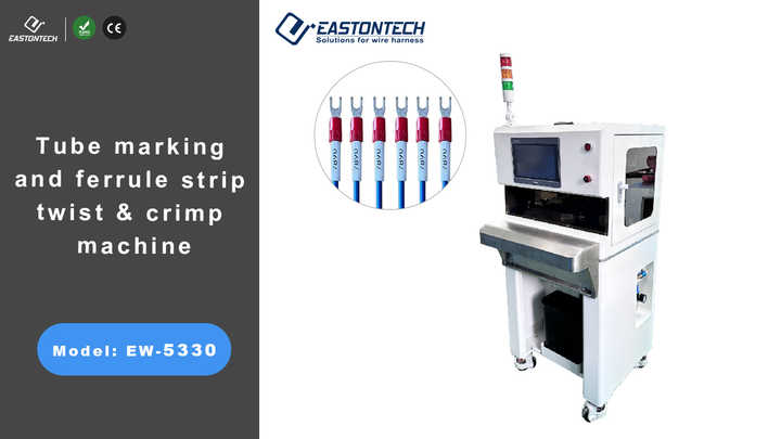 automatic tube marking and ferrule stripping twisting and crimping ...