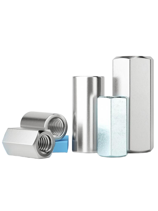 Metric Long Rod Nut Female Thread Straight Fitting Hex Rod Connector ...