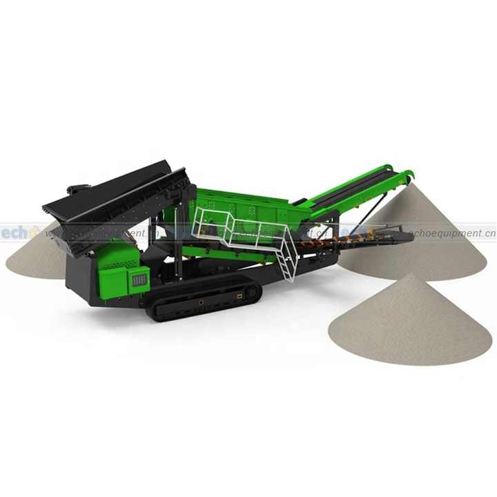 Sand Recycling Two-layer Heavy Duty Screen Box Crawler Mobile Heavy ...