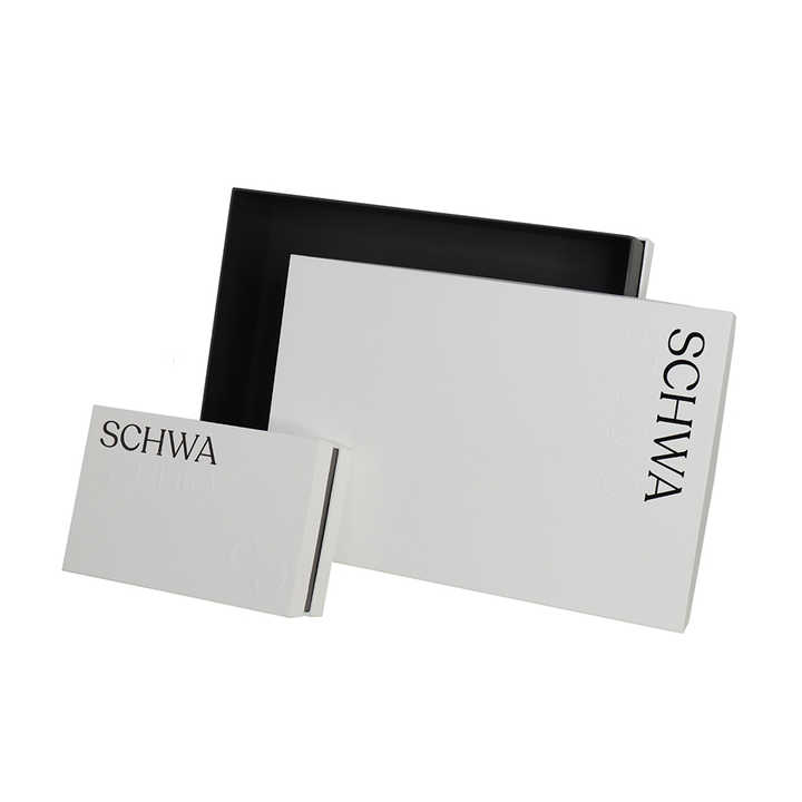 Luxury Rigid Box Cardboard Packaging - Embossed Logo White