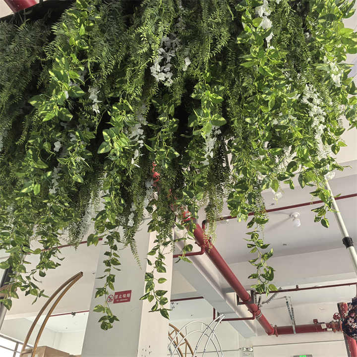 Popular Ceiling Greenery Plants Arrangement Artificial 8ft*4ft Cloth ...
