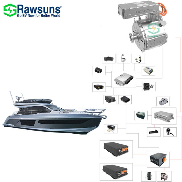 Rawsuns 186KW交流电机和控制器直接驱动系统电动汽车转换套件，用于公共汽车/船/卡车540Vdc永磁同步电机| Alibaba.com