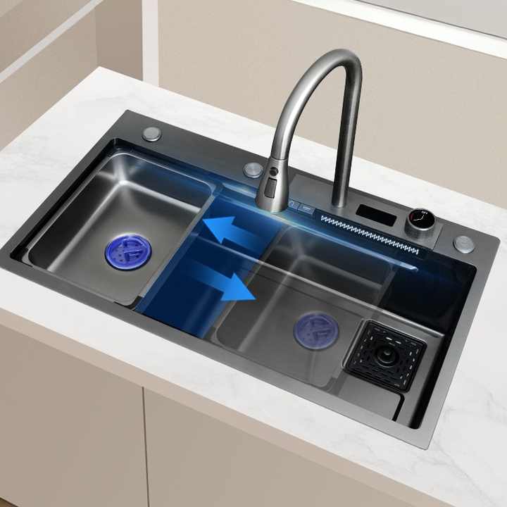 Multifunction Black Undermount Kitchen Sinks - Durable & Stylish