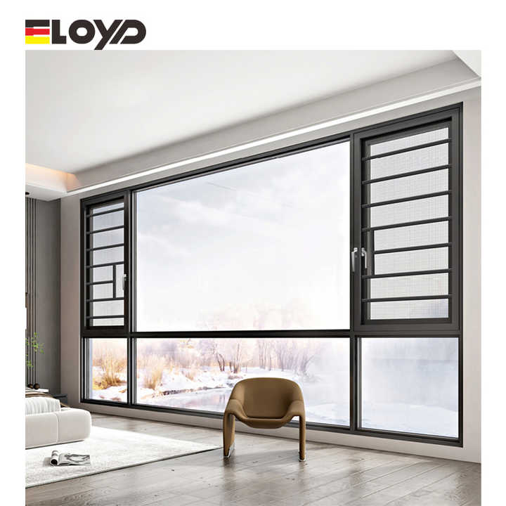 Eloyd Panoramic windows balcony glazing aluminum push out Casement ...