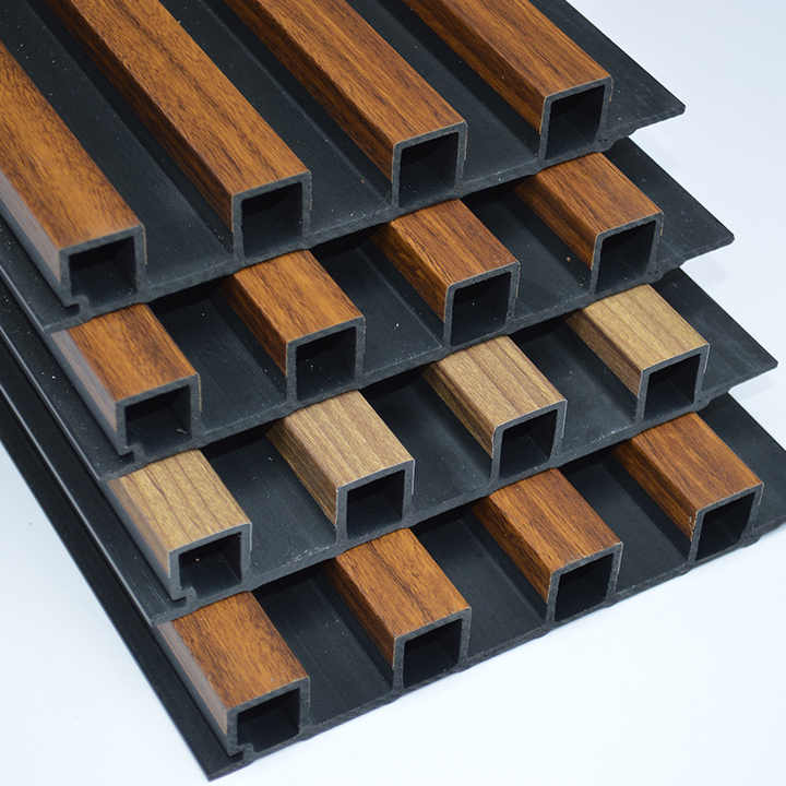 Modern Bamboo Wood Fiber Grating Board Double Color Coated WPC Material ...