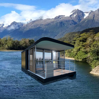 Modern Mobile Home On The Water Modular Home Small Floating Homes Tiny ...