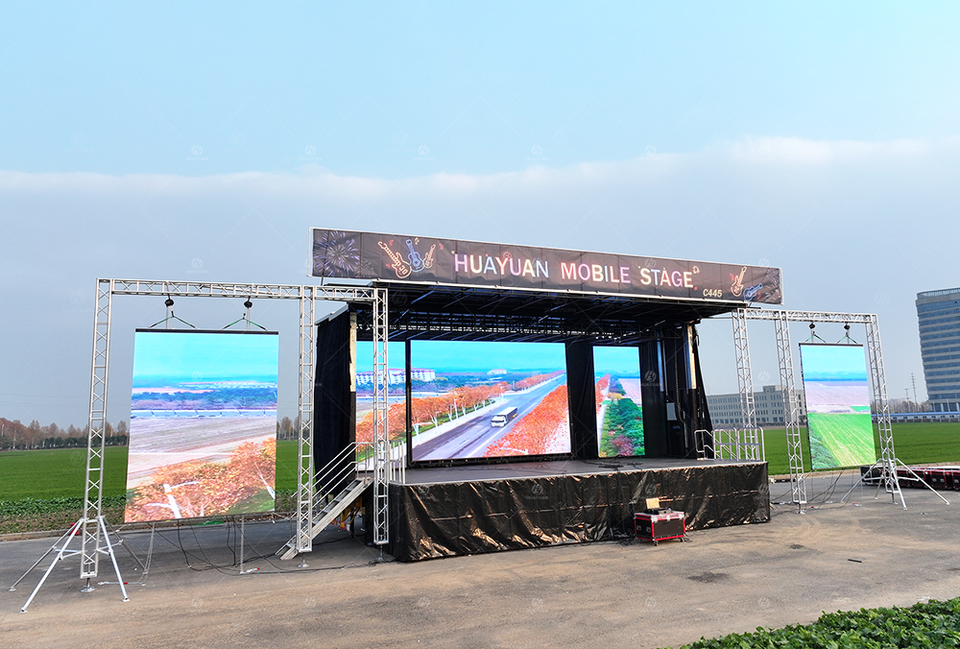 40ft Expandable Container Hydraulic Stage Portable Mobile Stage for ...