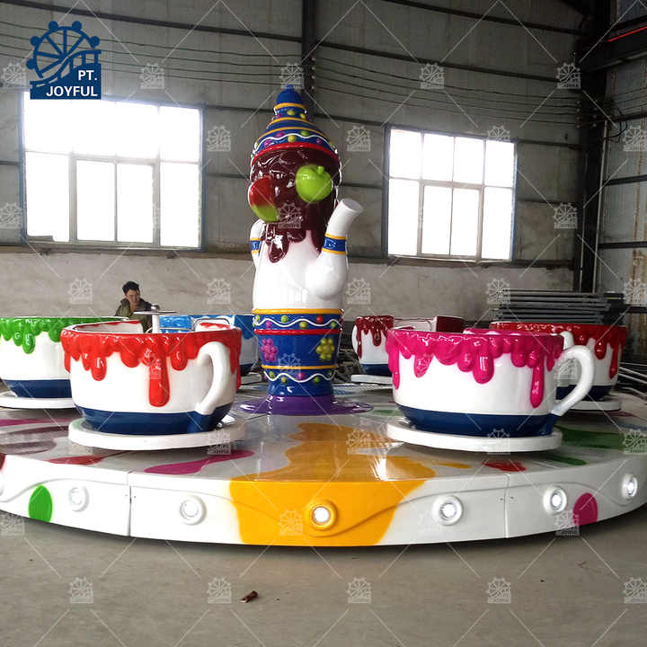 Fairground Attraction Kids Amusement Park Rotating Fiberglass Coffee ...