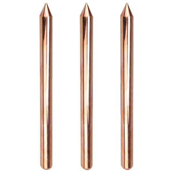 Lightning Protection - Durable Steel Rod with Copper Plating
