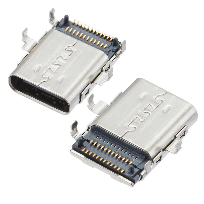 USB Interface Type-C 24-Pin Female Socket (0.89mm Counterbored 4-Pin ...