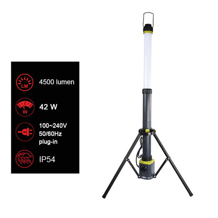 Construction 4500 Lumen 40w Ip54 Emergency Lighting Telescopic Area ...