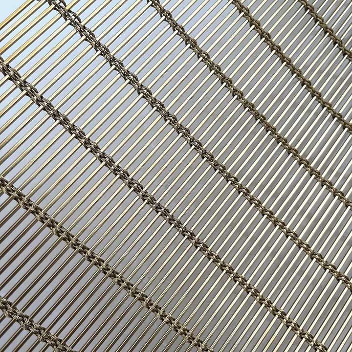 Stainless Steel Mesh Metal Mesh Fabric Cable Rods Woven Architectural ...