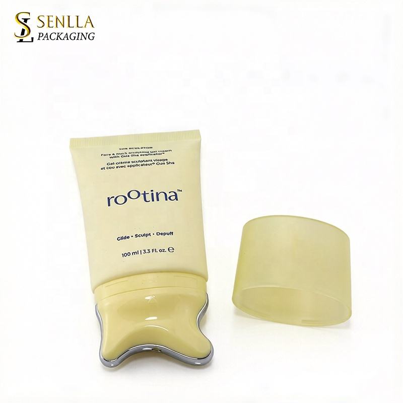 Custom Luxury 100ml Plastic Cosmetic Tube Massage Head Packaging Neck ...